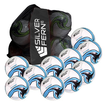 10 x Silver Fern Python Soccer Ball Kit – Size 3 - Strata Sports